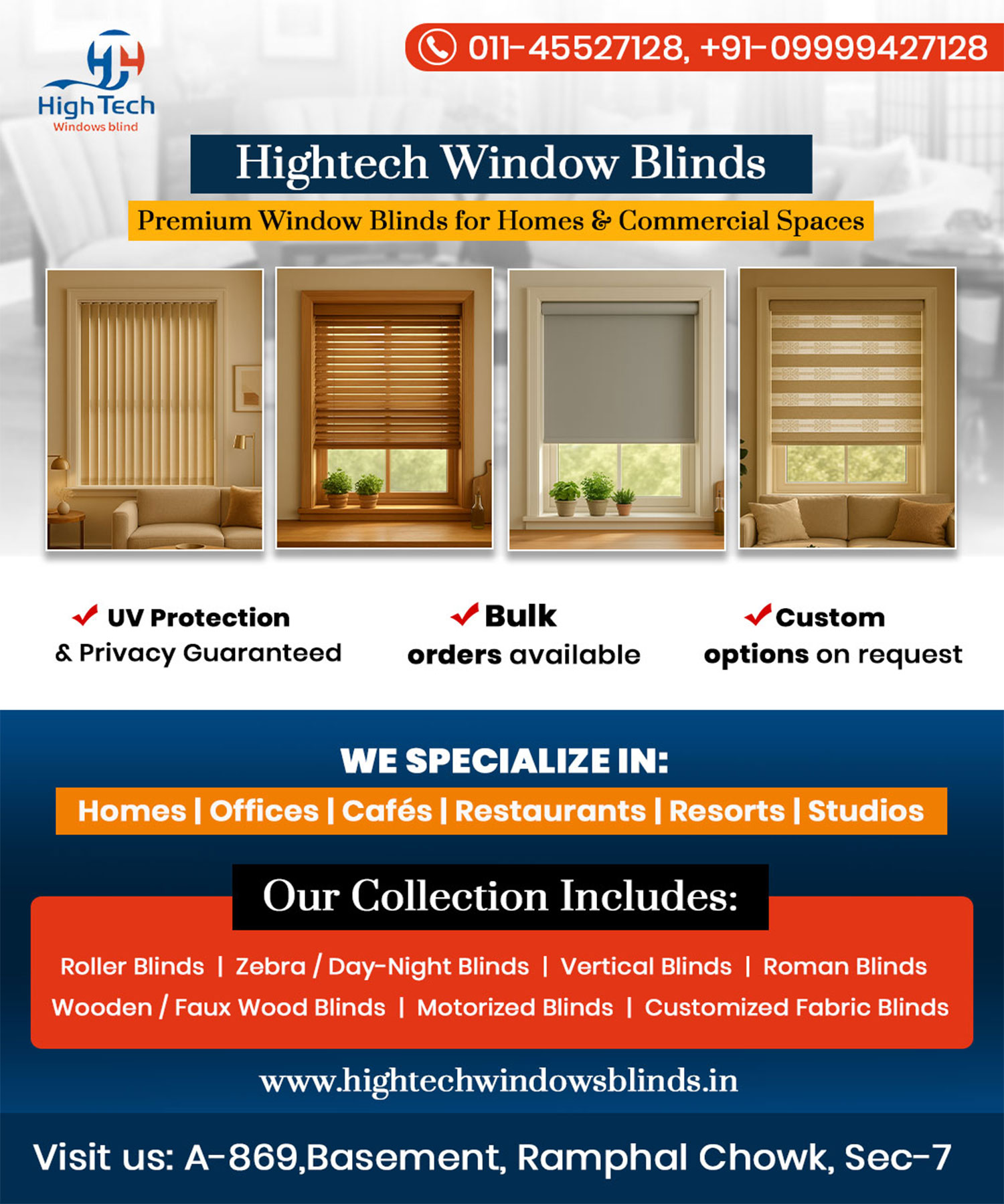 High Tech Window Blinds by Vishal Interior | Window Blinds Manufacture