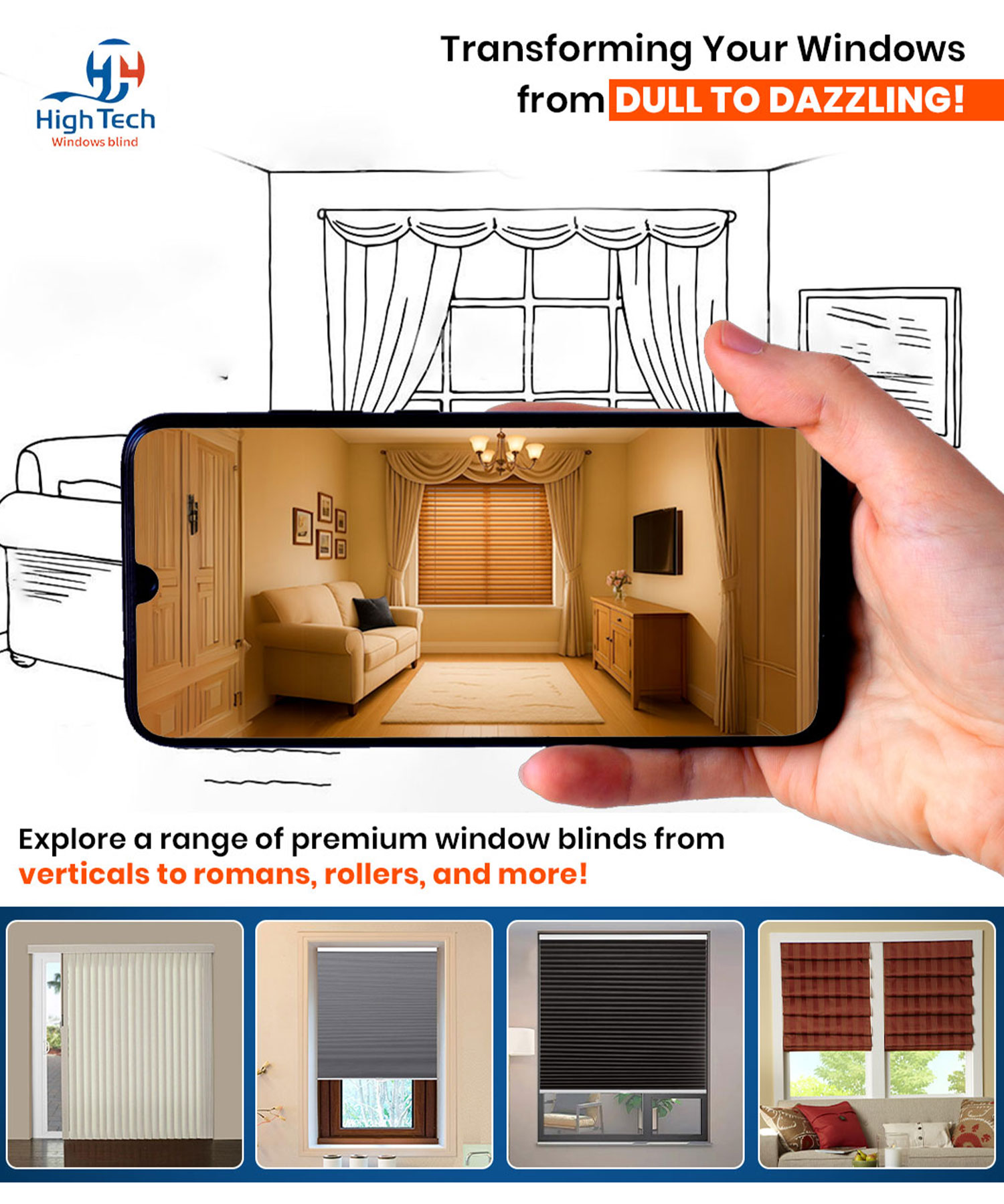 High Tech Window Blinds by Vishal Interior | Window Blinds Manufacture